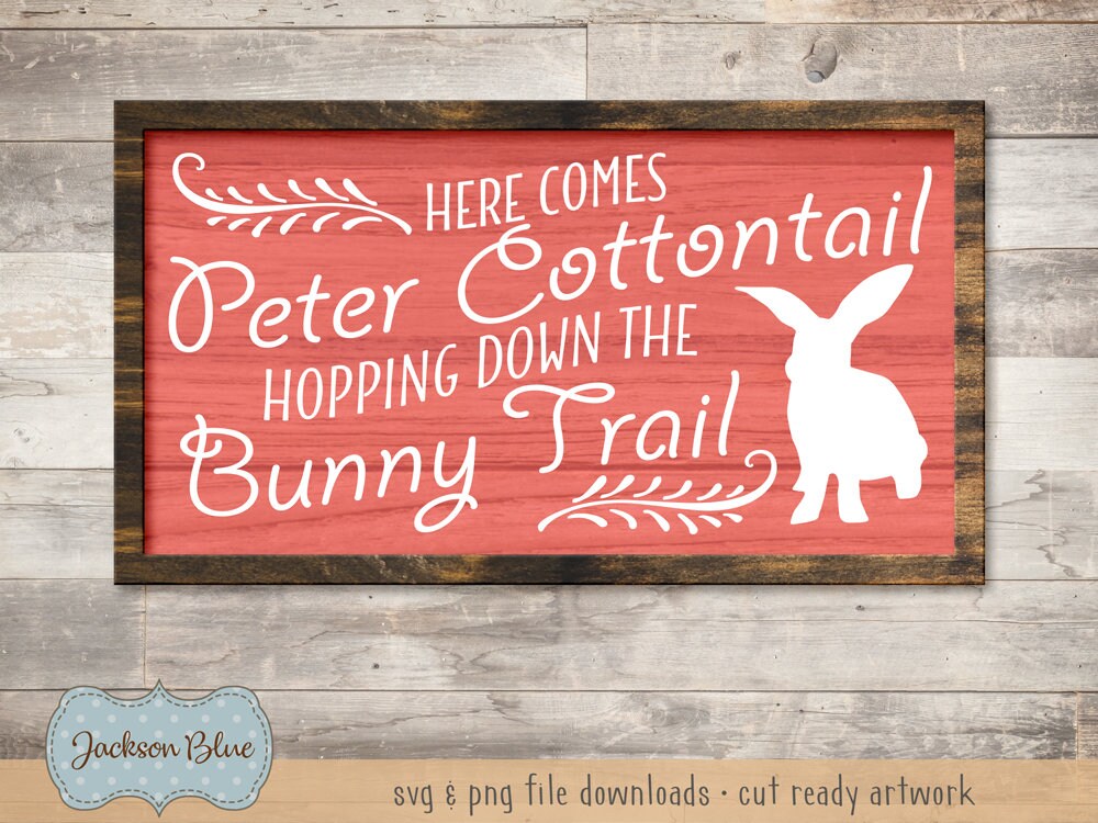 Here Comes Peter Cottontail Hopping Down The Bunny Trail Song at ...
