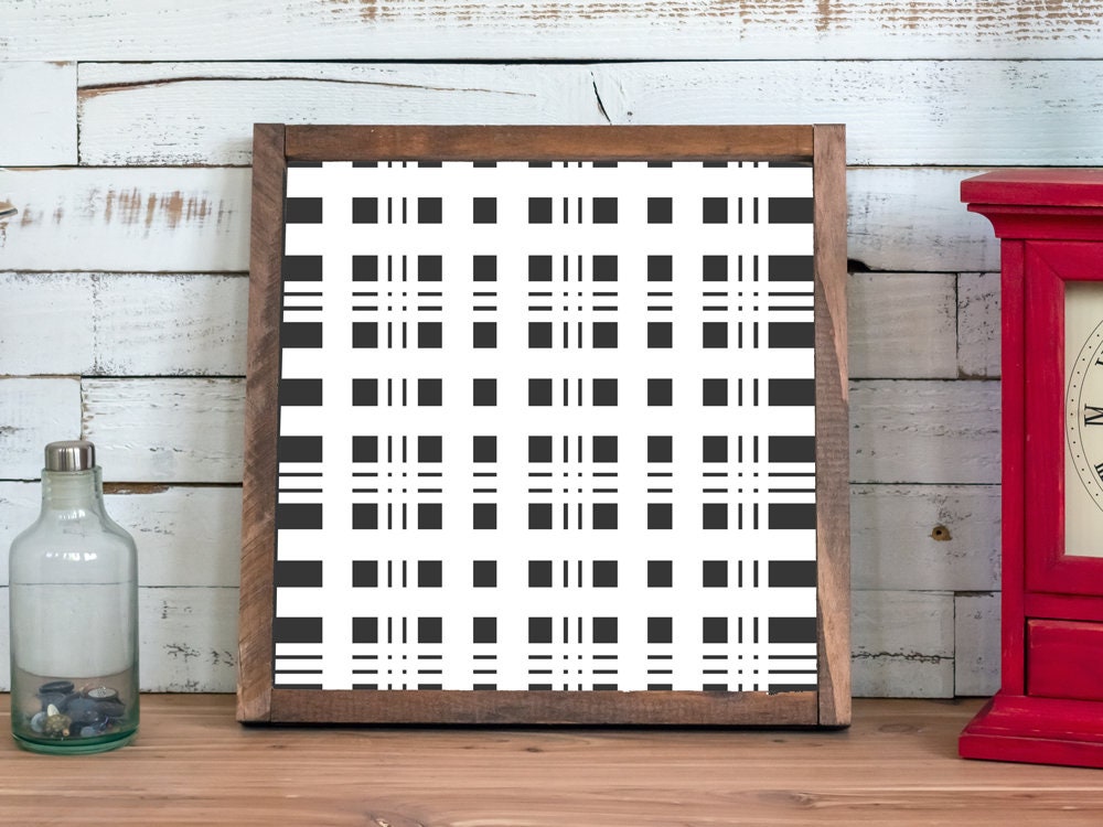 Tartan Pattern Svg. Christmas Pattern Svg Cut File. Farmhouse | Etsy