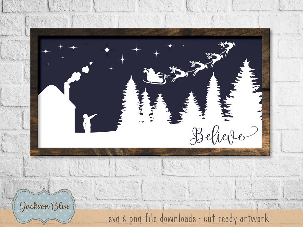 Believe in the Magic Christmas Svg. Christmas Svg Cut File. | Etsy