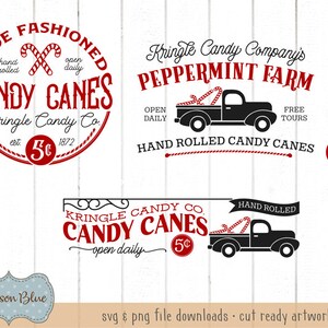 Candy Cane SVG Bundle. Printable Christmas Designs. 12 Design Mini ...