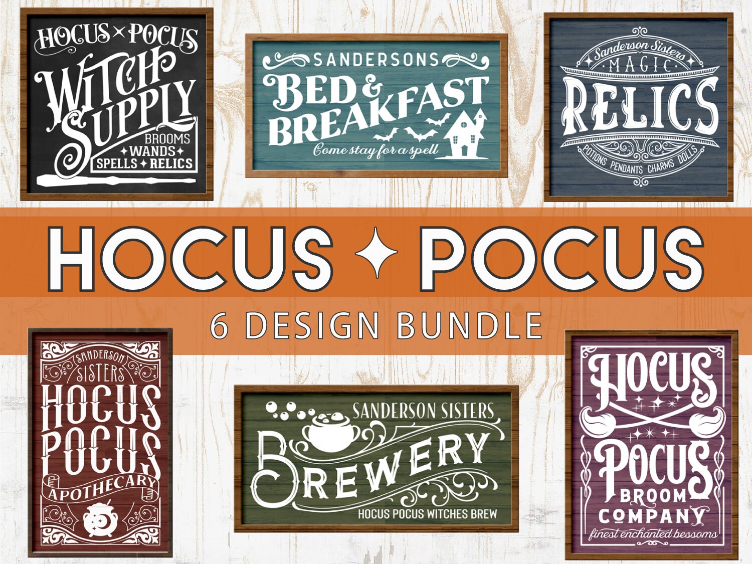 Hocus Pocus Design Bundle SVG Download. Halloween Sign Design - Etsy