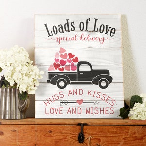 Valentine Loads of Love Svg Cut File. Valentine Truck Special Delivery ...