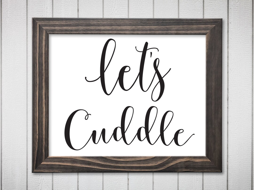Let's Cuddle Svg Cut File. Cute Farmhouse Decor Svg File. Lets Cuddle ...