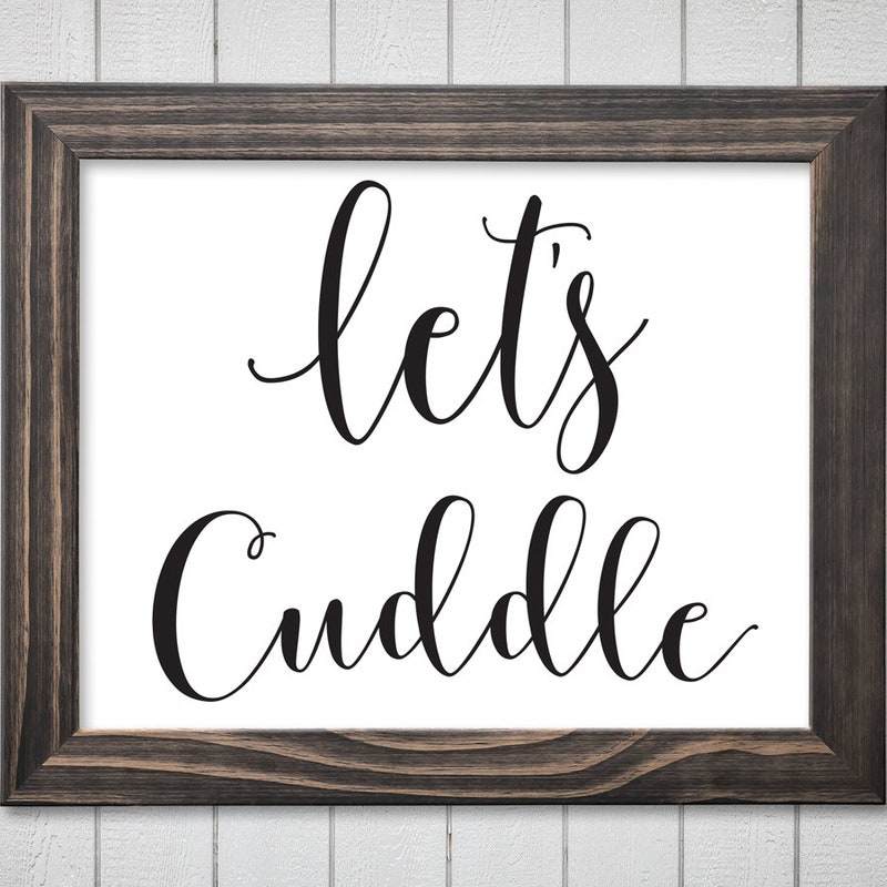 Lets Cuddle Sign - Etsy