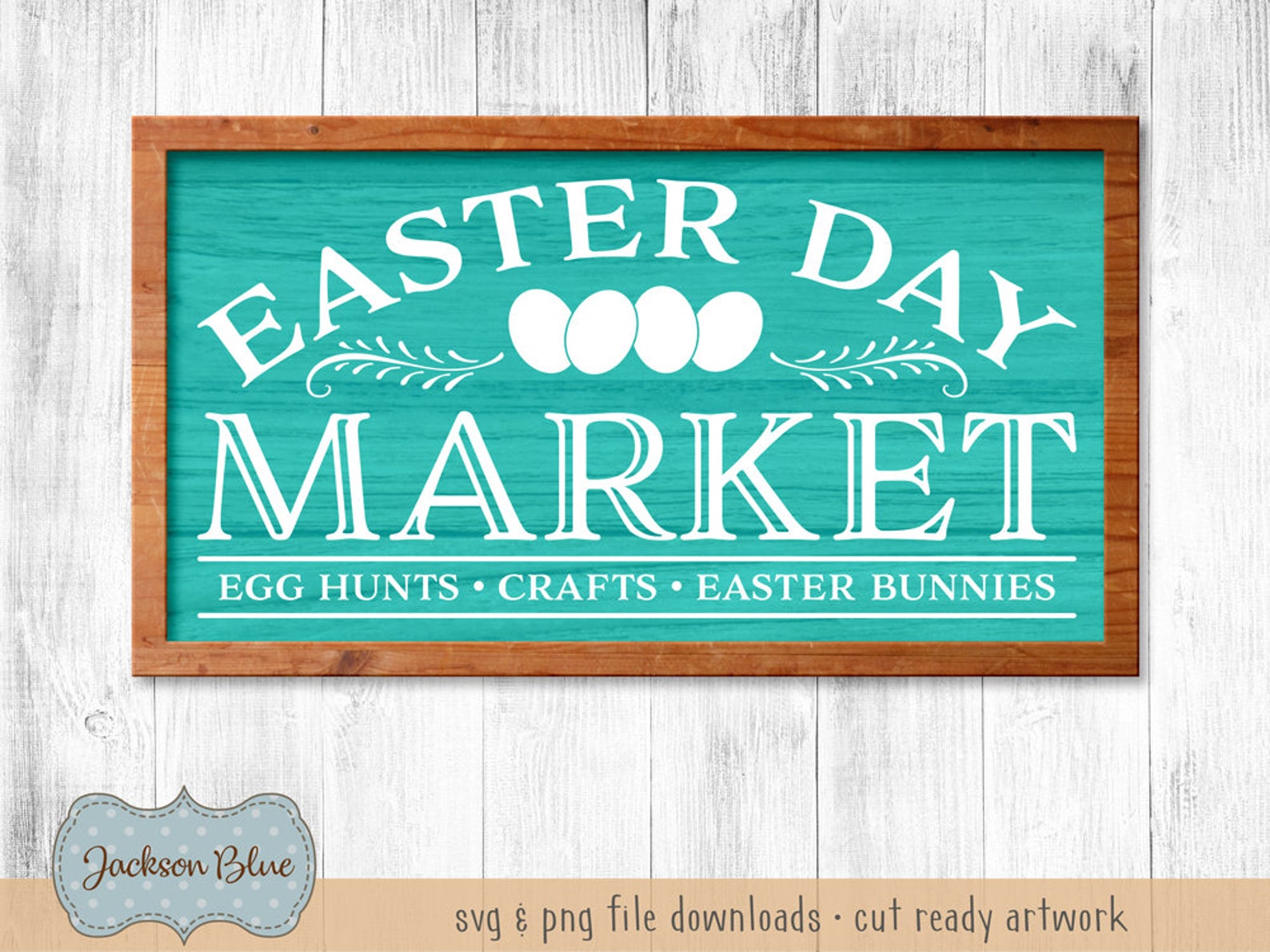 Easter Day Market Svg Cut File. Rustic Easter Sign Design. | Etsy