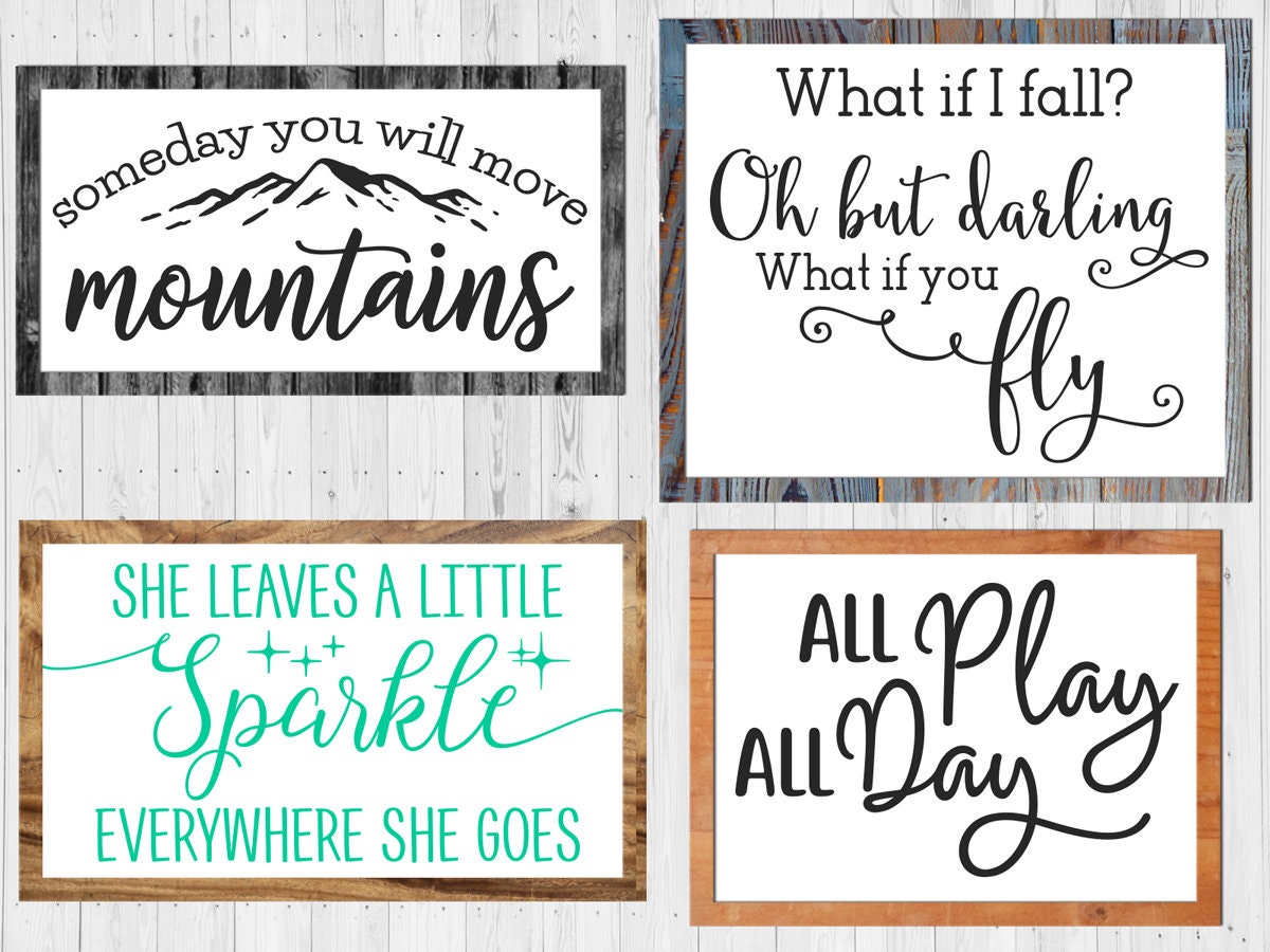 Rustic Kids Room SVG Bundle. Nursery Svg Bundle. Farmhouse Quotes ...