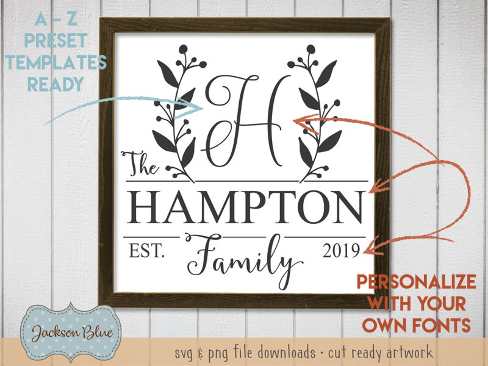 Family Name Svg Cut File. Family Last Name Svg Design. - Etsy