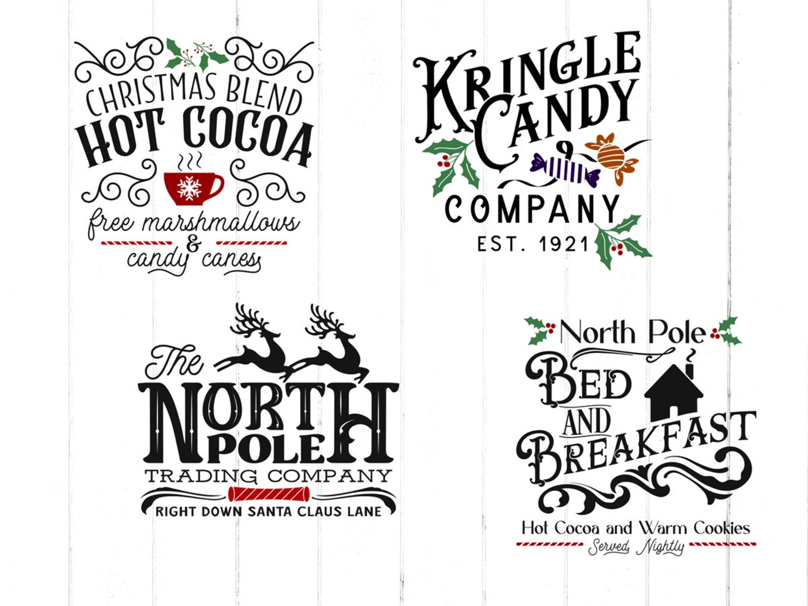 Farmhouse Christmas SVG Bundle Svg. Rustic Christmas Svg Cut Files ...