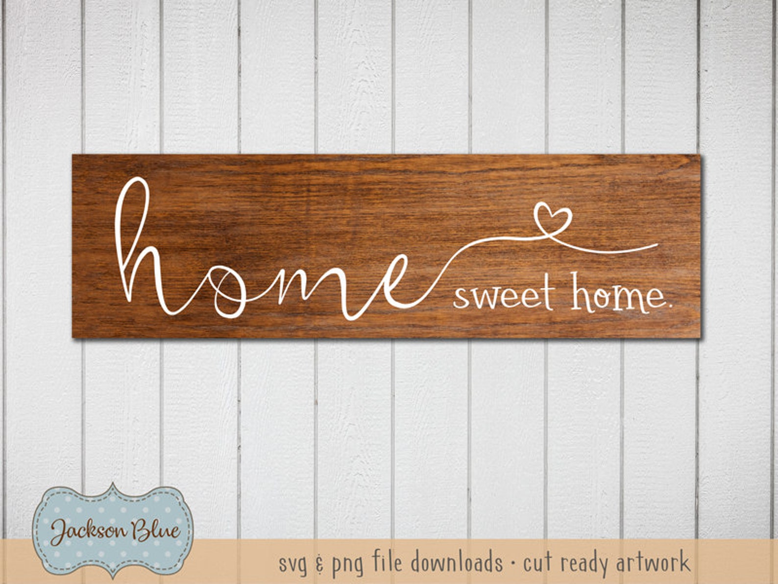 Home Sweet Home Svg Cut File. Farmhouse Decor Svg File. | Etsy