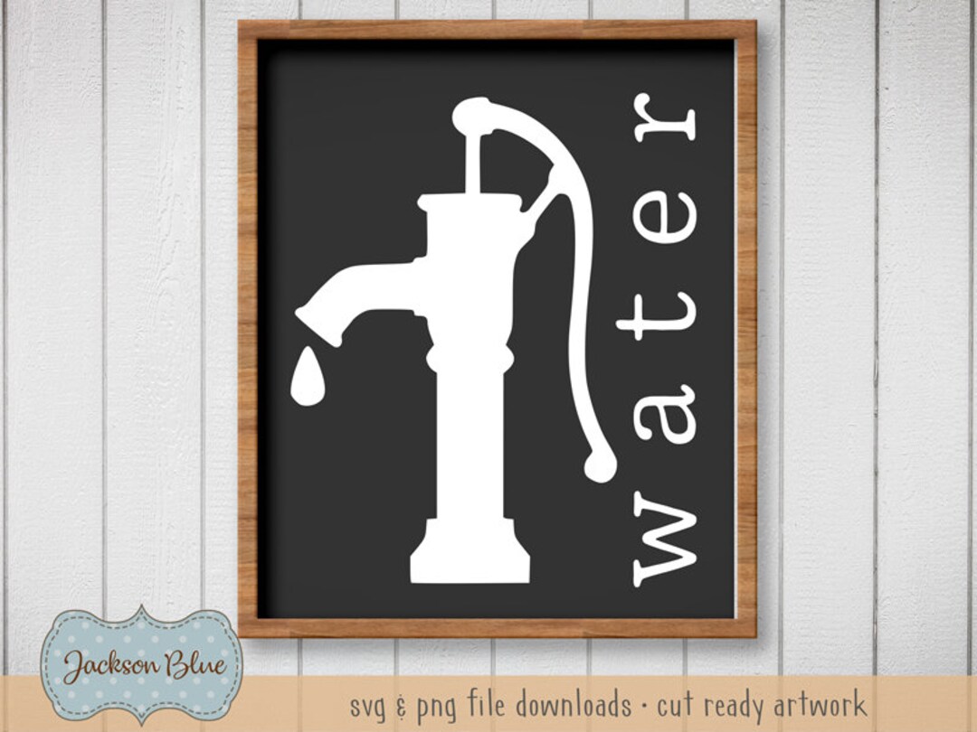 Fresh Water Svg Cut File. Bathroom Decor Svg. Bathroom Fresh Water Sign ...