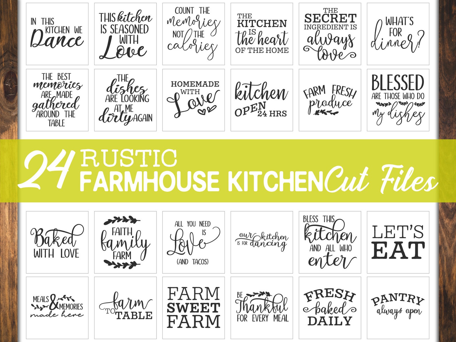 Farmhouse Kitchen SVG Bundle. Farmhouse Quotes Svg Bundle. - Etsy