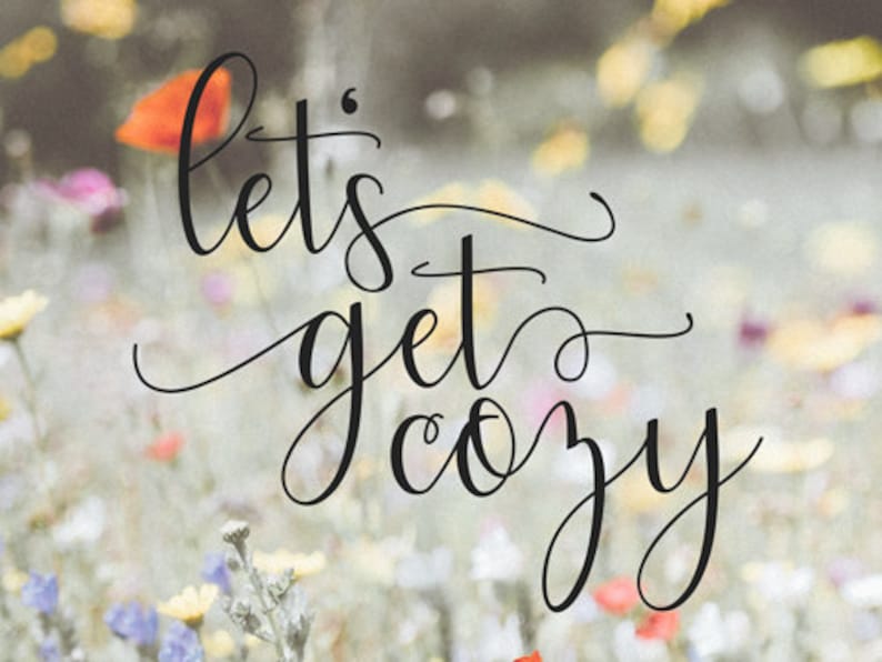 Let's Get Cozy Svg Cut File. Farmhouse Decor Svg File. - Etsy Hong Kong