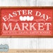 Easter Day Market Svg Cut File. Rustic Easter Sign Design. Farmhouse ...