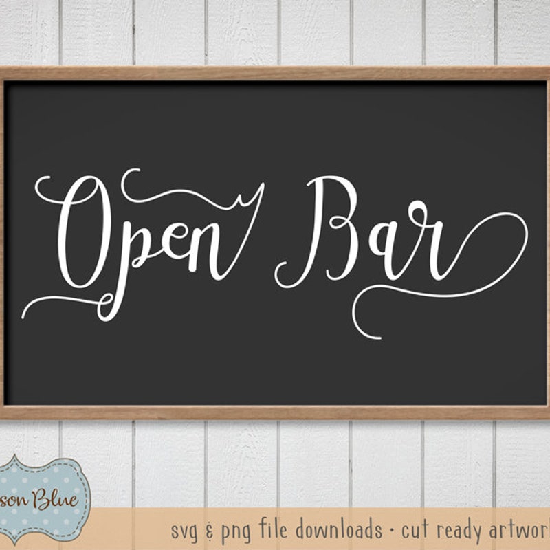 Open Bar Quote Sign - Etsy