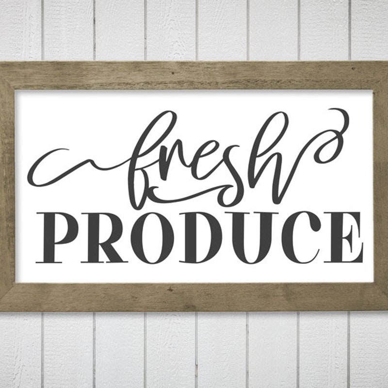 Produce Signs - Etsy