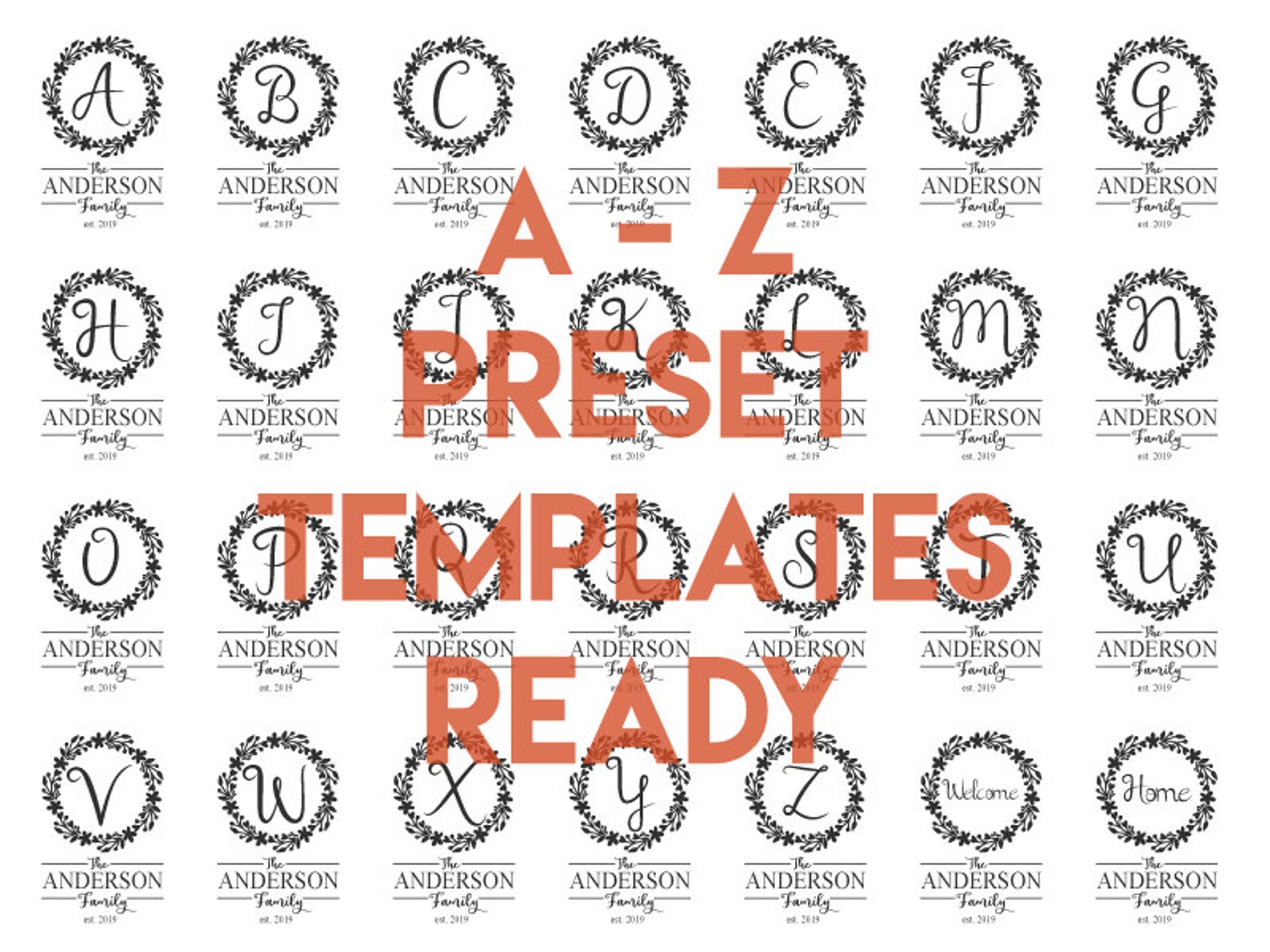 Family Name Svg Cut File. Family Last Name Svg Download. - Etsy