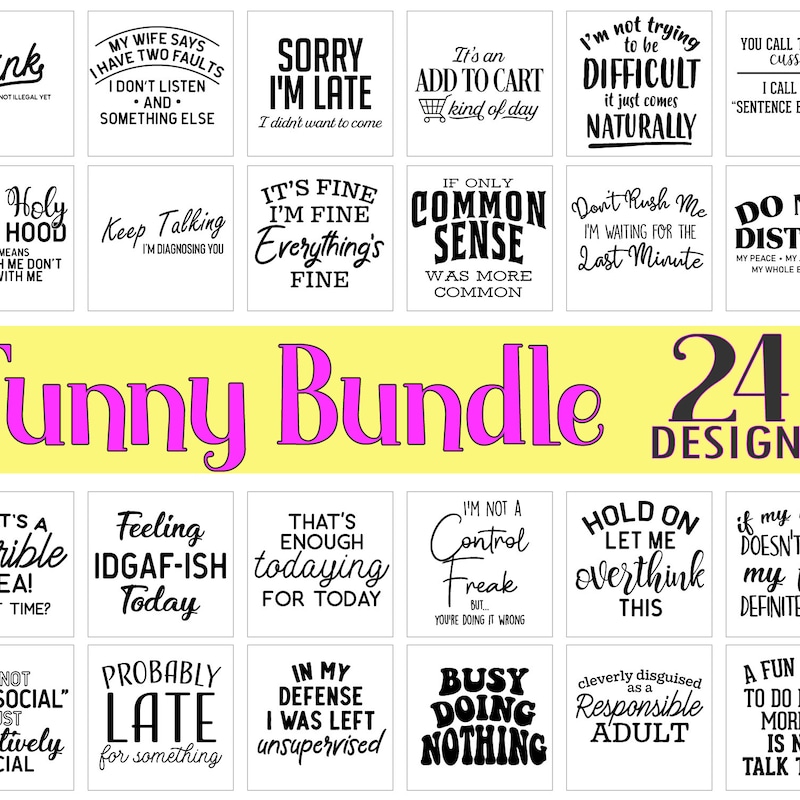 Funny Printable Quotes - Etsy