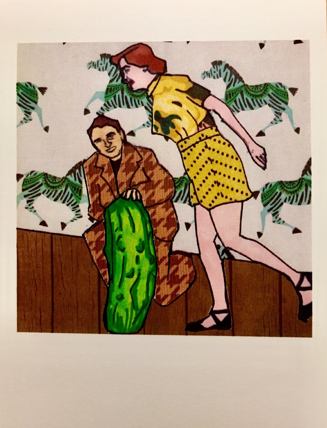 Kick the Pickle Handmade Greeting Card - Etsy