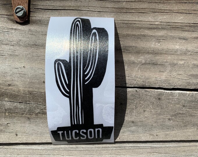 Cactus Sticker Tucson Arizona Vinyl Decal Saguaro Sticker - Etsy
