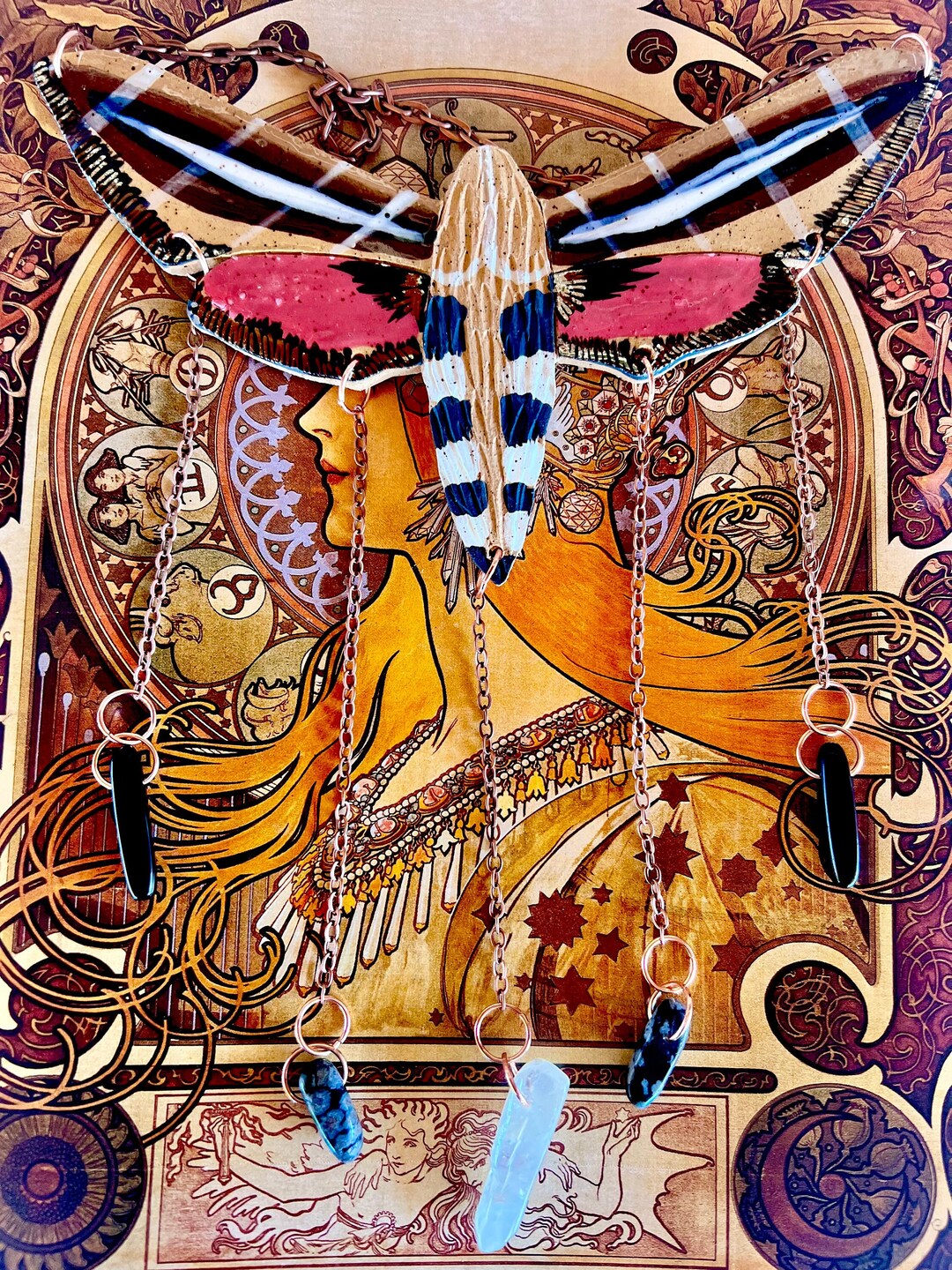 Sphinx Moth Ceramic Wall Hanger - Etsy