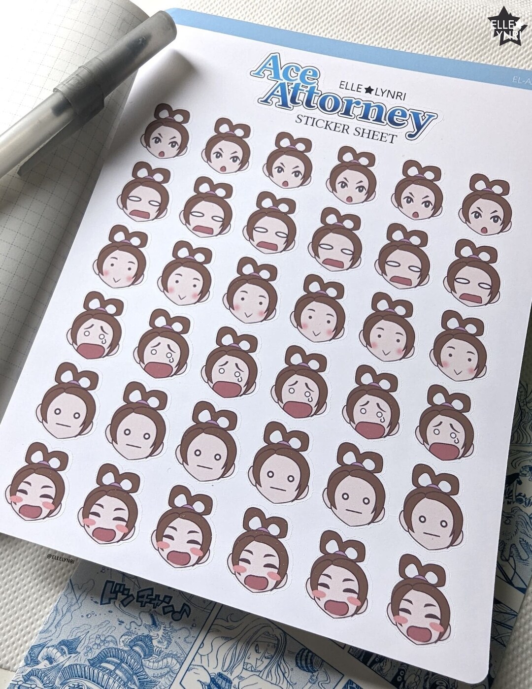 AA Sticker Sheet - Pearl - Etsy