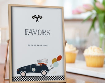 Race Car Birthday Custom Party Sign, Racing Car Printable Birthday ...