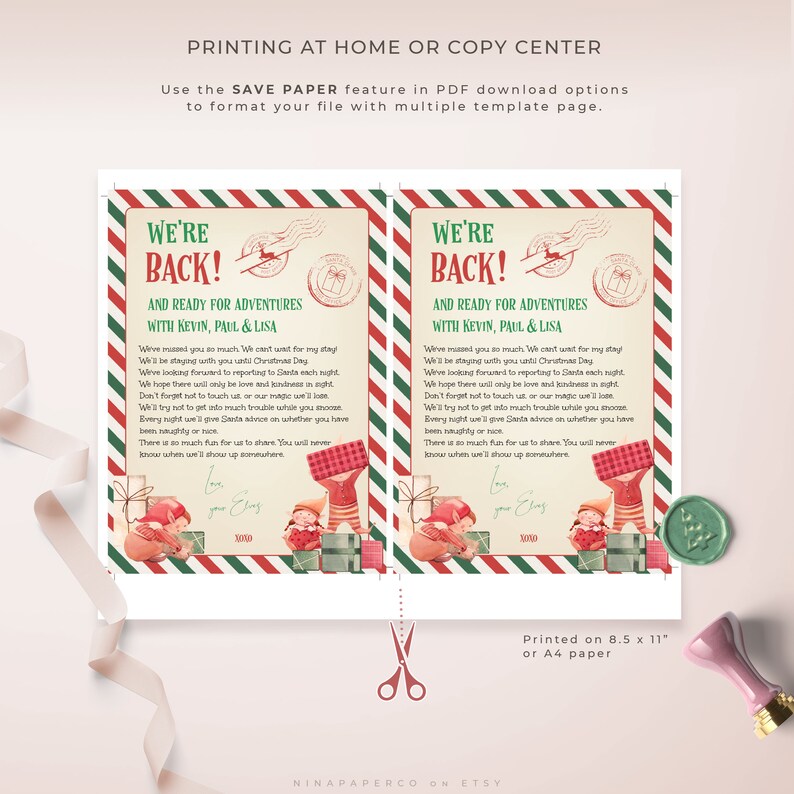 Free Christmas Elf Letter Template