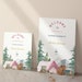 Adventure Awaits Baby Shower Welcome Sign, Pink Camping Party, Girl ...