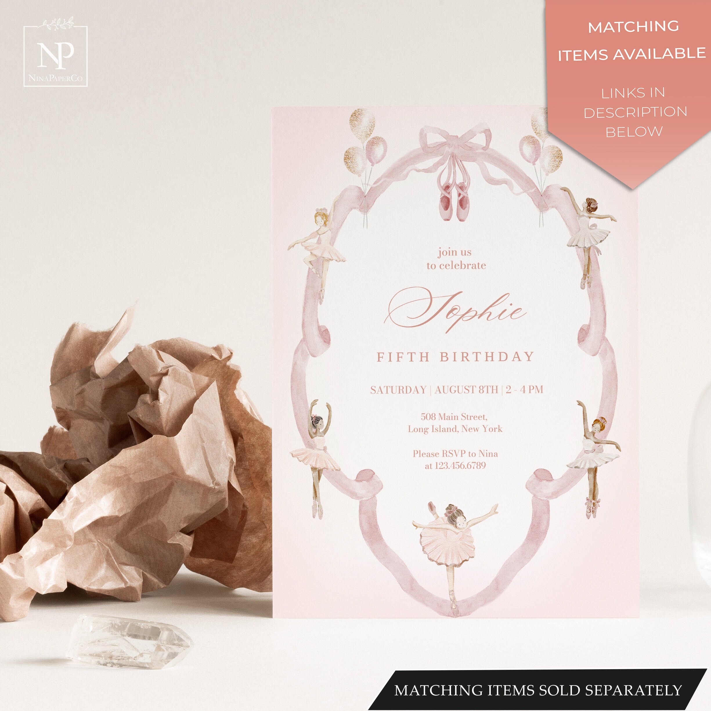 Ballerina Birthday Welcome Sign Template, Ballerina Birthday Party ...