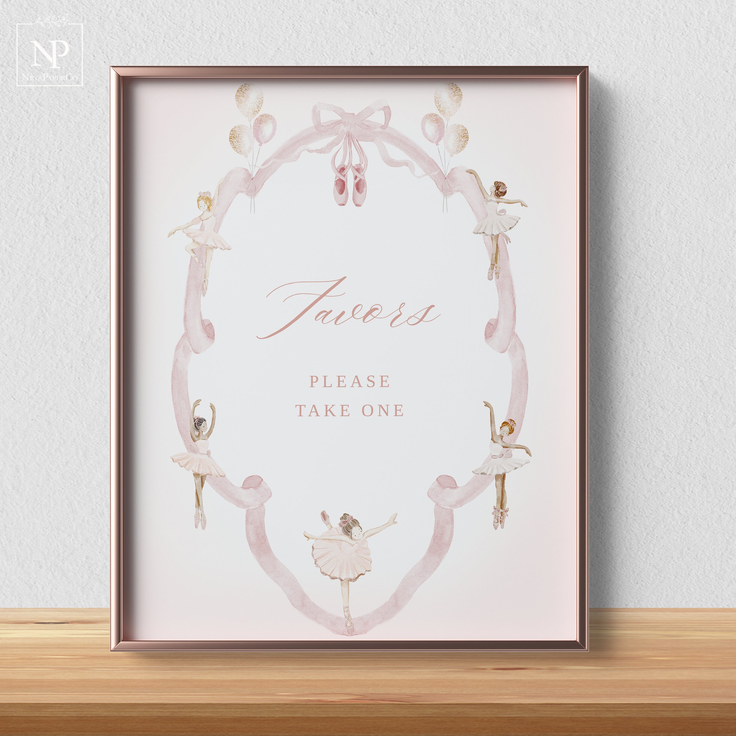 Ballerina Party Sign Template, Ballet Dancer Custom Sign, Ballet ...