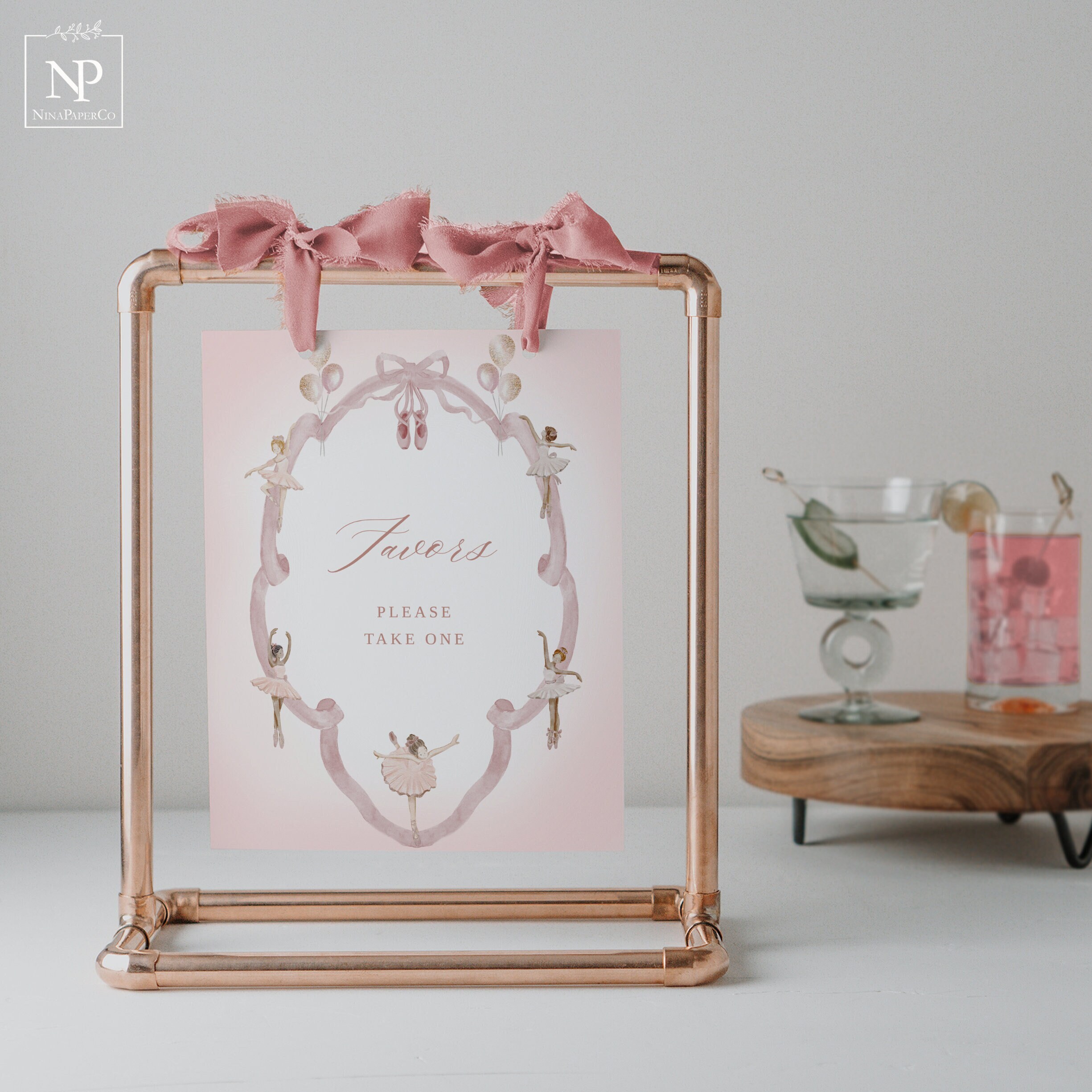 Ballerina Party Sign Template, Ballet Dancer Custom Sign, Ballet ...