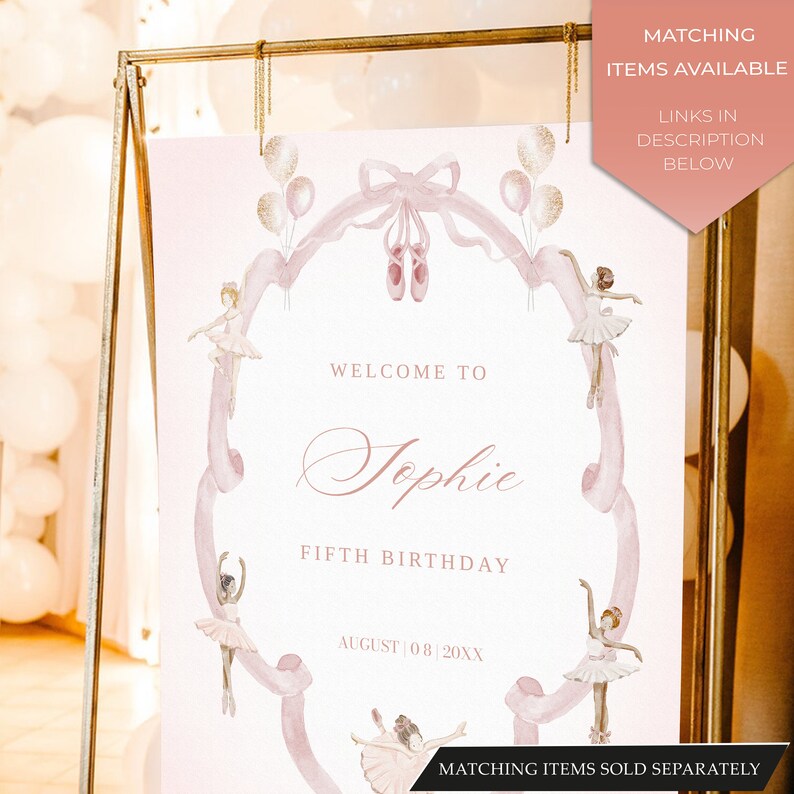 Ballerina Thank You Card Template, Ballerina Birthday Card, Ballet ...