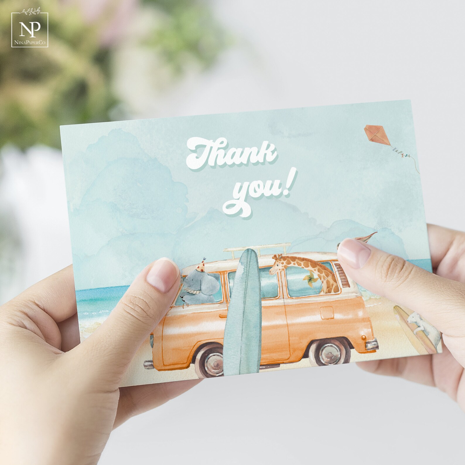 Surf Beach Baby Shower Invitation Set, Baby on Board Invite, Baby ...