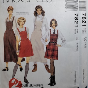 Mccall's 7821 Jumper Dress, Pick Your Size, All Uncut and Factory ...