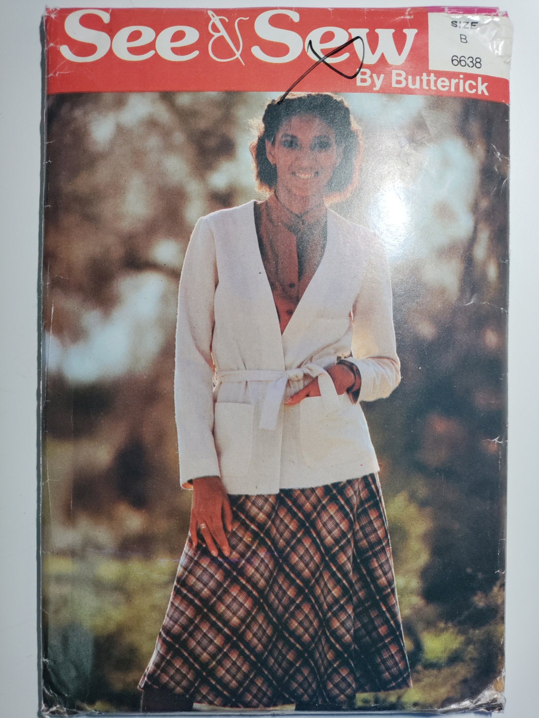 See N Sew by Butterick 6638 Jacket, Belt and Skirt, Size B 12,14,16 ...