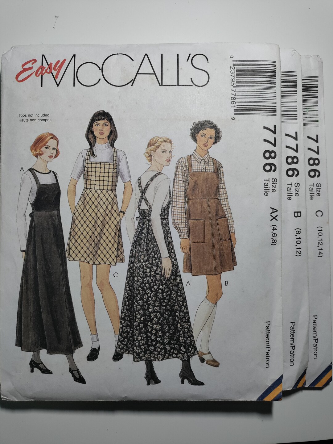 Mccall's 7786 Jumper in 2 Lengths, Pick Your Size, All Uncut and ...