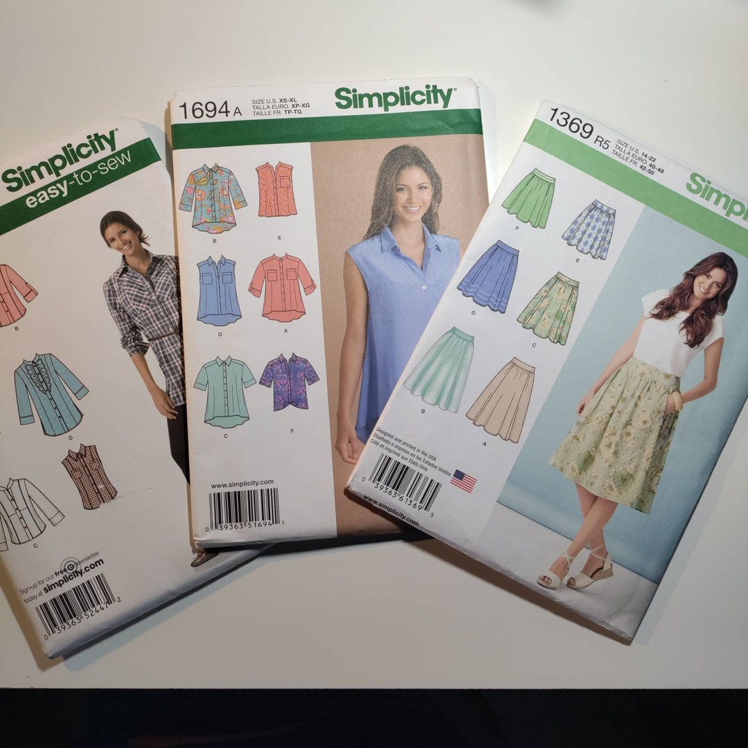 Simplicity Patterns, 3 Options, 1369, 1694 or 2447, All Uncut and ...