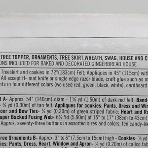 Simplicity 5891 No Sew Christmas Tree Topper, Ornaments, Tree Skirt ...