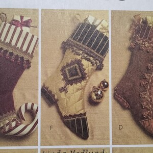 Mccall's Crafts M5549 Linda Hedlund Christmas Stocking Variations, Uncut and Factory Folded, See ...