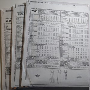 Mccall's 7586 Princess Seamed Empire Waist Dress With Fitted or a Line ...