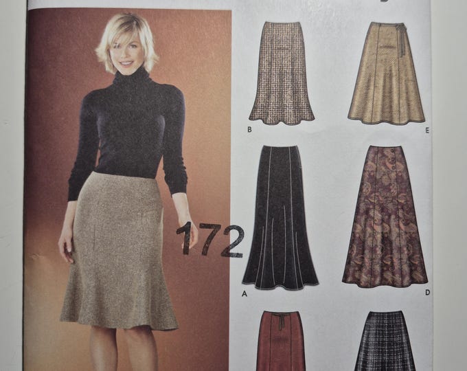 Simplicity 5914 6 Easy Skirt Variations in 2 Lengths, Sizes 14-22 ...