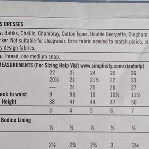 Simplicity 8851 Child's Dress Variations, Sizes 3-8, Uncut and Factory ...