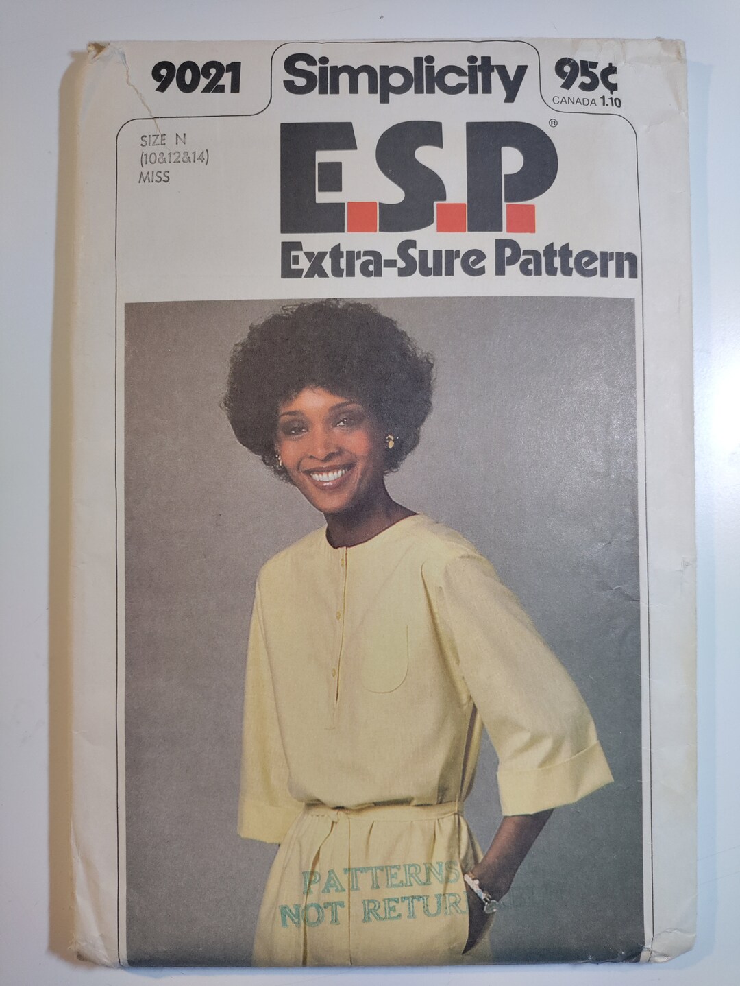 Simplicity 9021 Extra Sure Pattern, the Pullover Dress, Sizes 10,12,14 ...