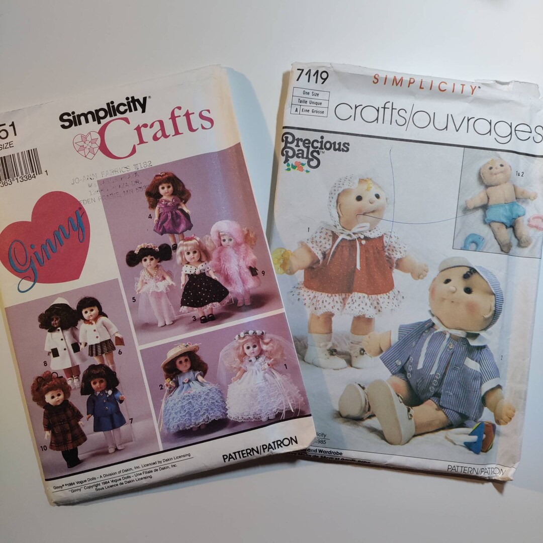 Simplicity 8151 Wardrobe for Ginny Doll or 7119 Precious Pals - Etsy