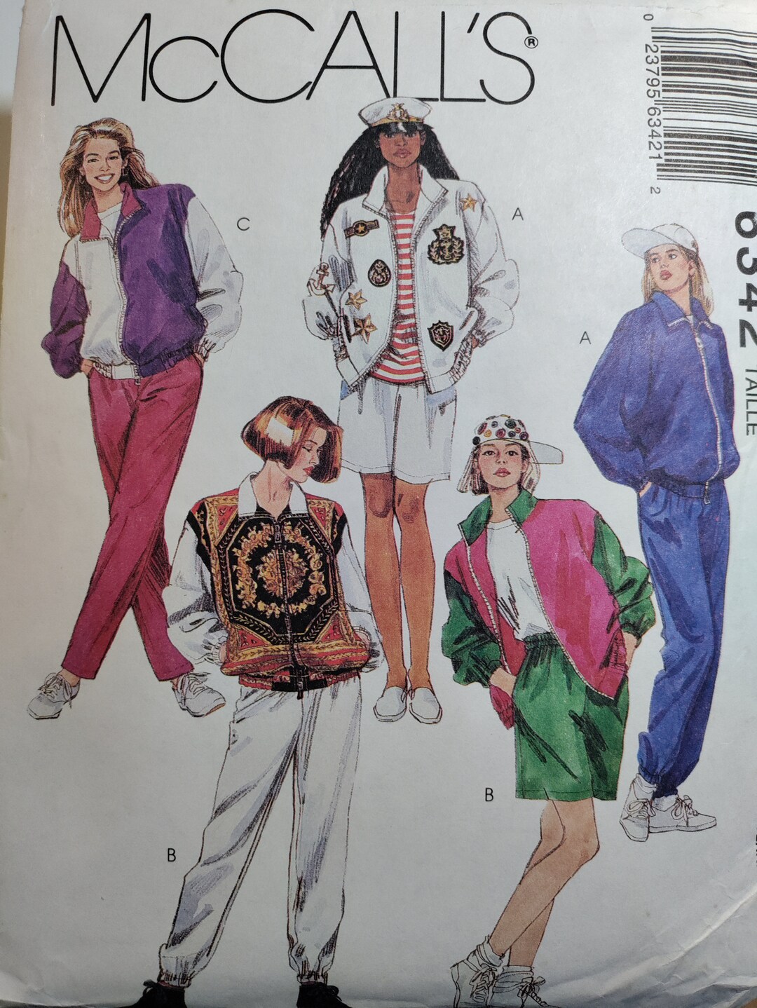 Mccall's 6342 Lined or Unlined Jacket, Pants and Shorts, Pick Your Size ...