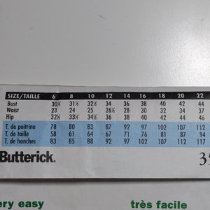 Butterick 3532 Jacket Vest, Top, Skirt and Pants, Sizes 14,16,18, Uncut ...