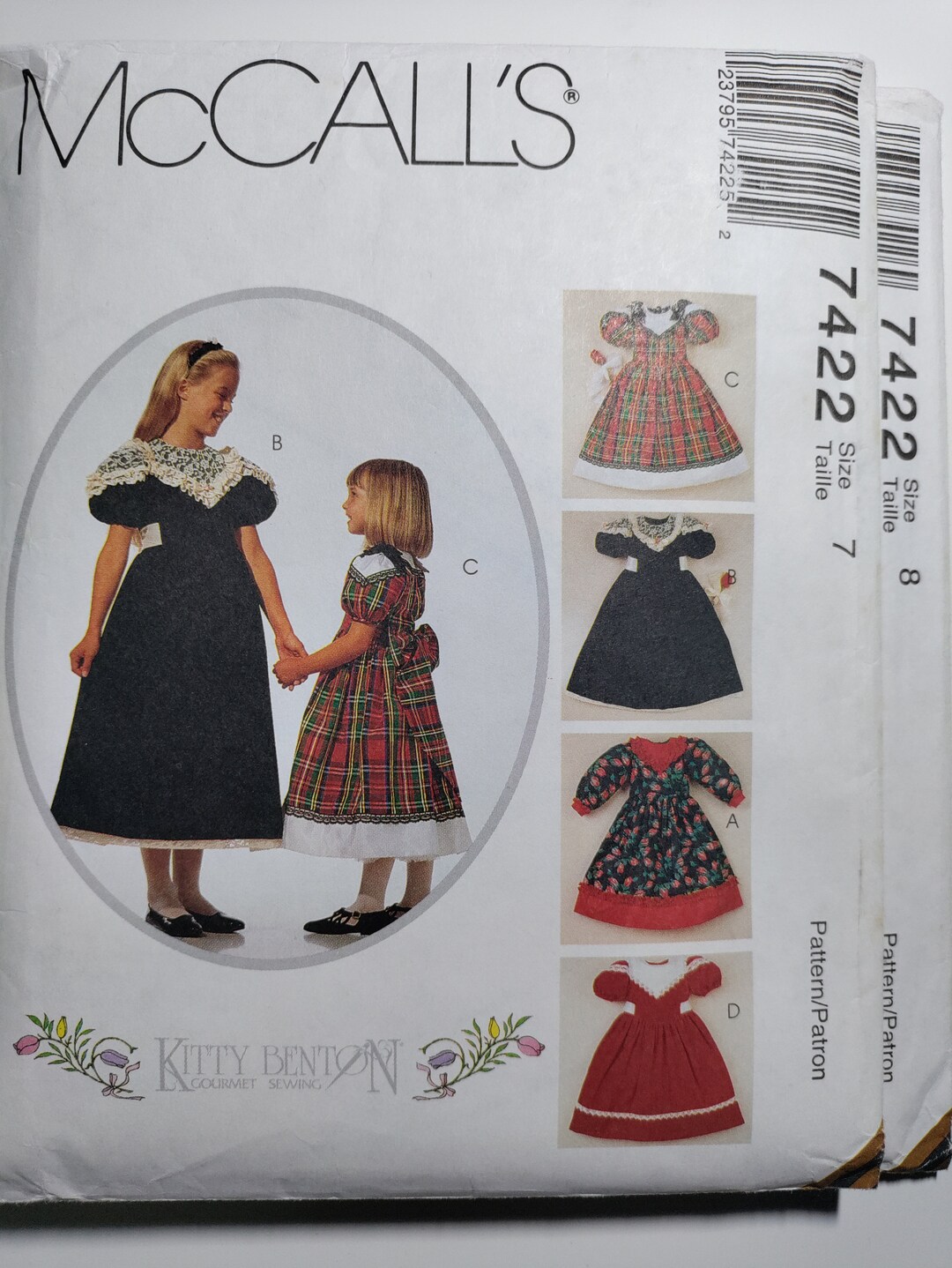 Mccall's 7422 Kitty Benton Children's and Girls Dress, Pick Your Size ...