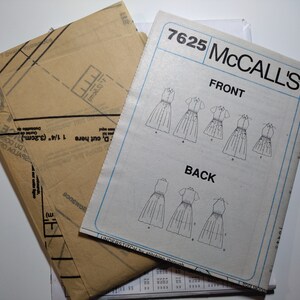 Mccall's 7625 Front Button Dress in 2 Lengths With Pocket Options, Pick ...
