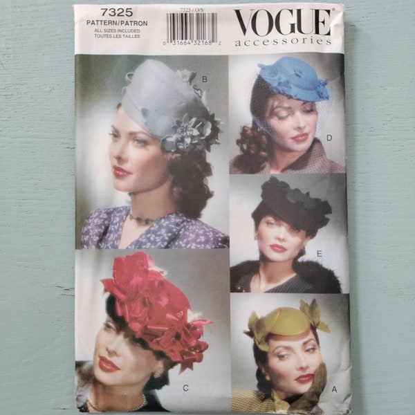 Vogue Hat Sewing Patterns - Etsy