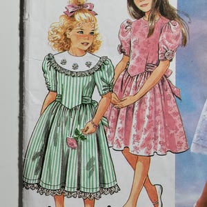 Simplicity 7692 Jessica Mcclintock, Gunne Sax Girls Dress Variations ...